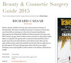 Richard Caesar Surgery